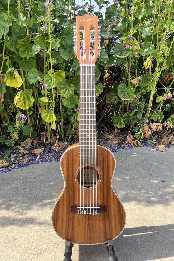 Curly koa Body 6 String Guitarlele – Aiersi Ukulele