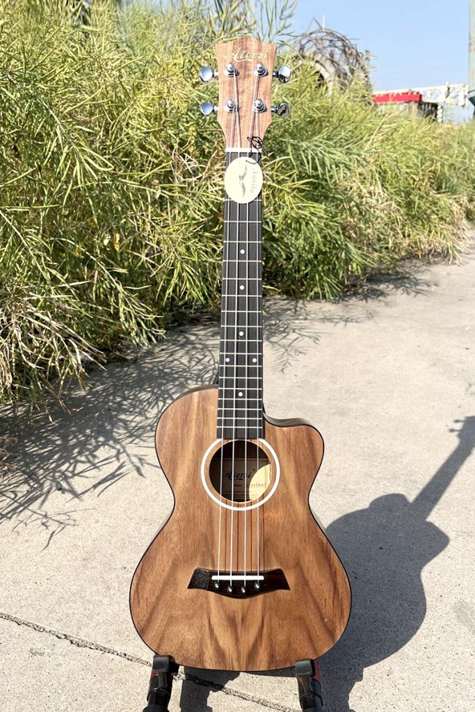 26 Inch Cutaway Black Walnut Tenor Ukulele – Aiersi Ukulele