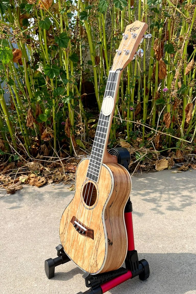 Curly Spalted Maple 24 Inch Concert Ukulele – Aiersi Ukulele