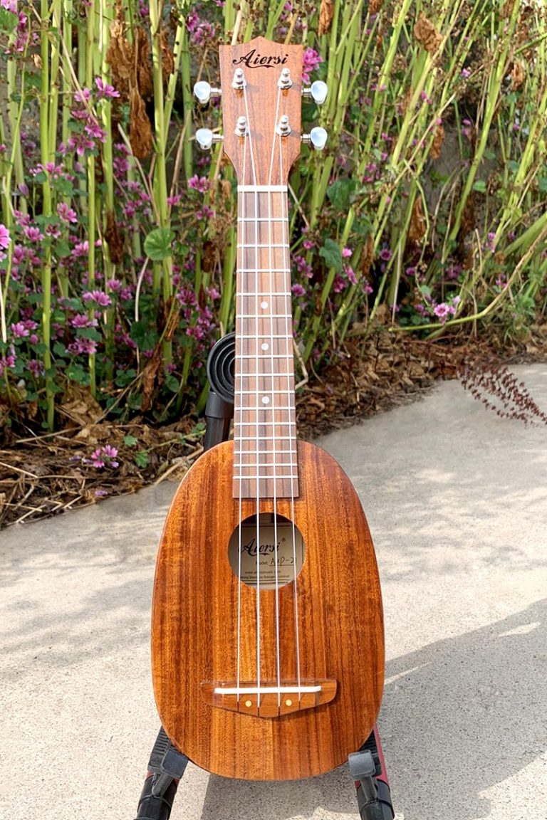 21 Inch Pili Koko Koa Pineapple Soprano Ukulele – Aiersi Ukulele