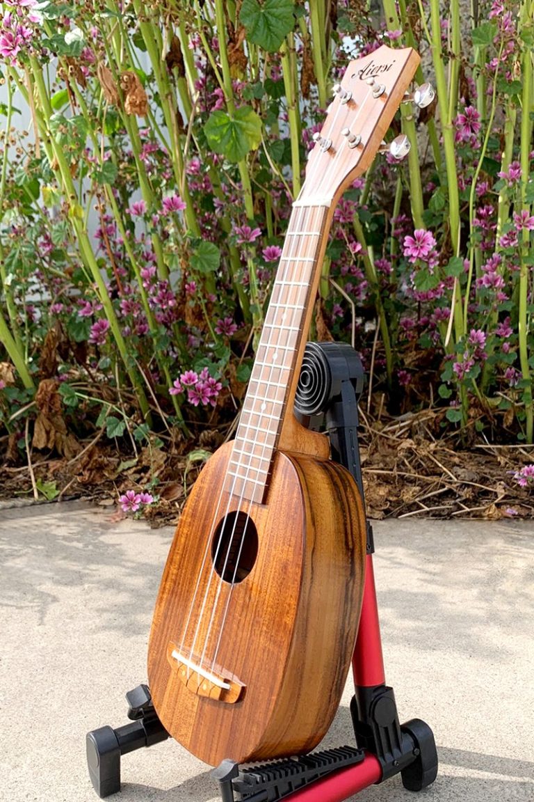 21 Inch Pili Koko Koa Pineapple Soprano Ukulele – Aiersi Ukulele