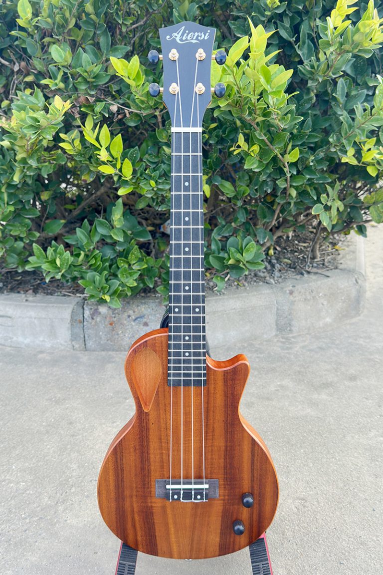 26 Inch Solid Koa Cutaway Electric Tenor Ukulele – Aiersi Ukulele