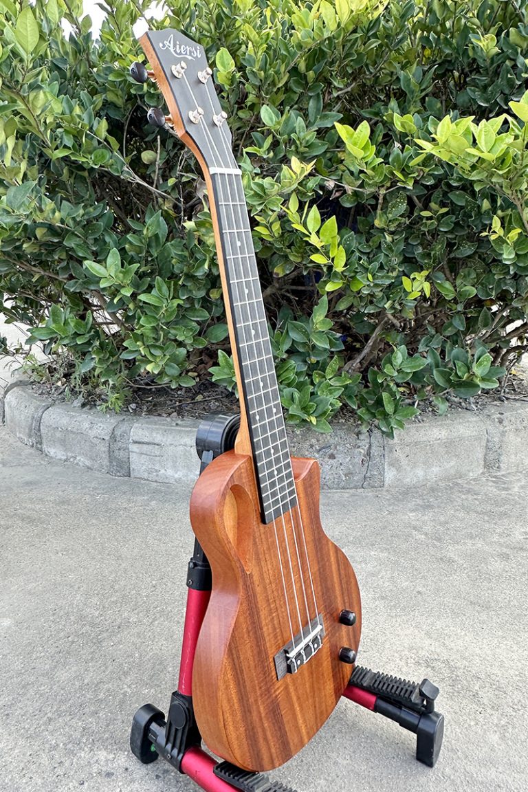 26 Inch Solid Wood Cutaway Electric Tenor Ukulele – Aiersi Ukulele