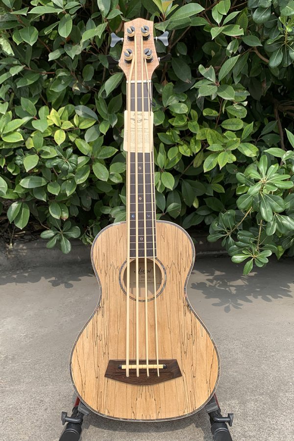 Spalted Maple Body Electric Bass Ukulele Fretless U-Bass – Aiersi Ukulele